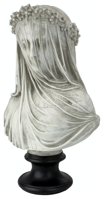 Veiled Maiden Sculptural Bust - Traditional - Decorative Objects And ...