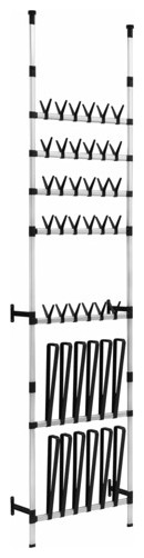 vidaXL Shoe Rack Telescopic Shoe Organizer Shelf Stand with Rods ...