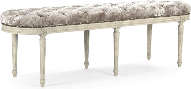 Michel Tufted Bench - French Country - Upholstered Benches - by ...