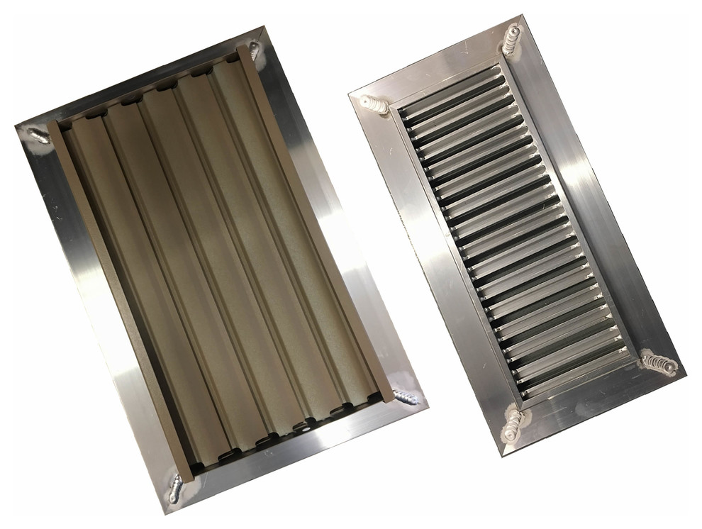 Chameleon Tile and Hardwood Vent Floor Registers With Air Dumper ...