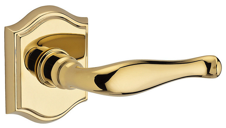 Baldwin Reserve Decorative Lever, Lifetime Brass - Traditional - Door ...