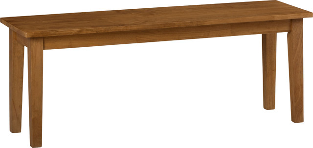 Simplicity Caramel Bench - Transitional - Accent And Storage Benches ...