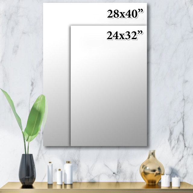 Tropical Mood Pineapple 1 Bohemian Frameless Round Wall Mirror, 32x32 ...