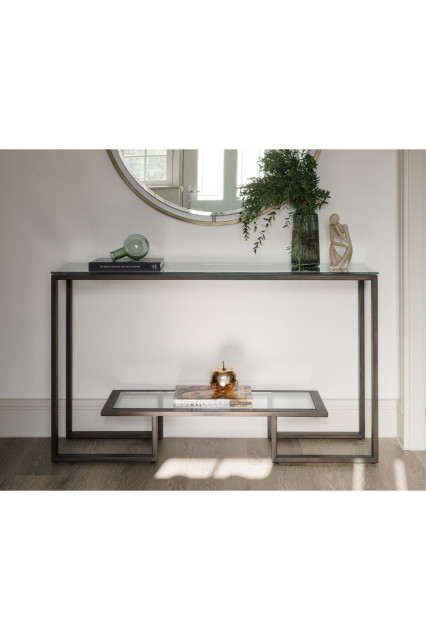 Glass Bronze Console Table | Liang & Eimil Mayfair - Industrial ...