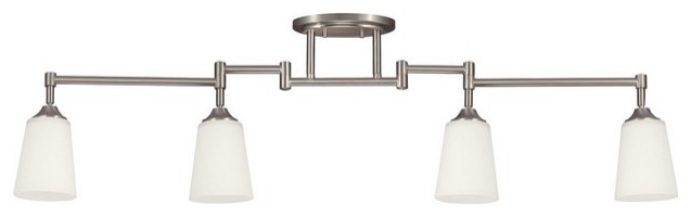 Track Kit Light-Brushed Nickel Finish-Incandescent Lamping Type - Track ...