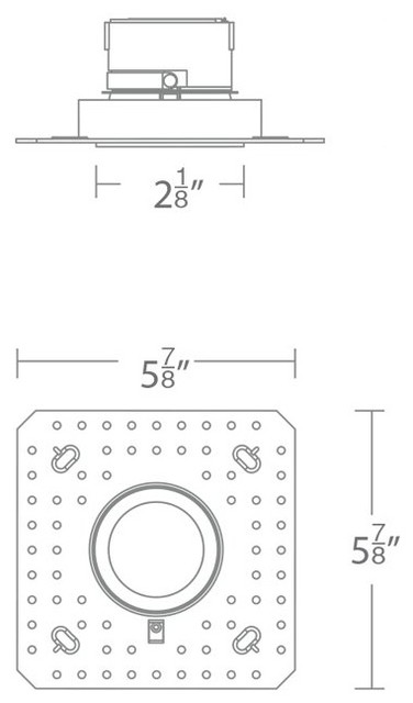 Aether LED 2" Round Invisible Trim With LED-Light Engine 4000K 40 Deg ...