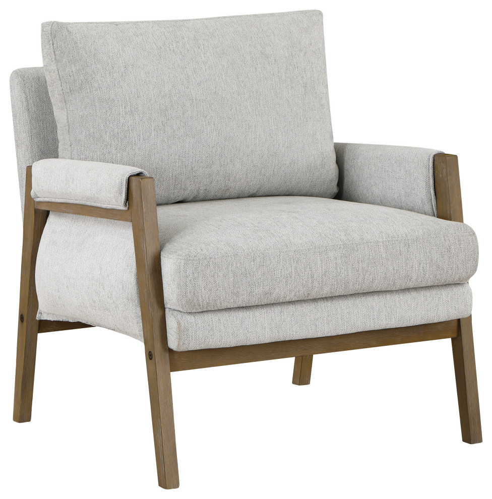 Faber Wood Frame Armchair - Transitional - Armchairs And Accent Chairs ...