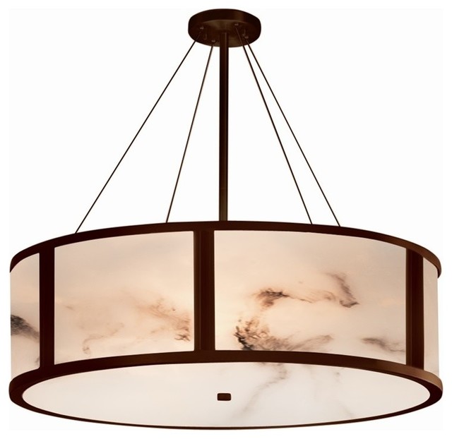 Lumenaria Tribeca 48" Drum Pendant - Transitional - Pendant Lighting ...