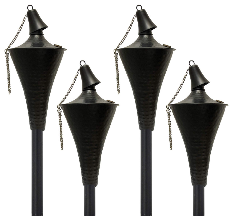 Oahu Tiki Style Torch With Pole and Snuffer - Transitional - Outdoor ...