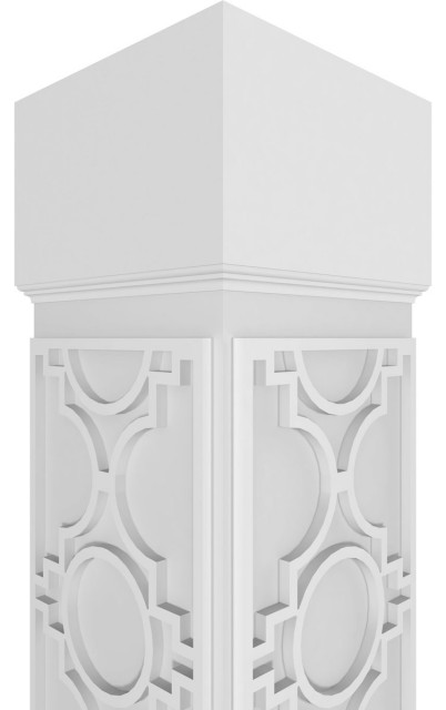 Craftsman Classic Square Non-Tapered Artisan Fretwork Column, 8"Wx8'H ...