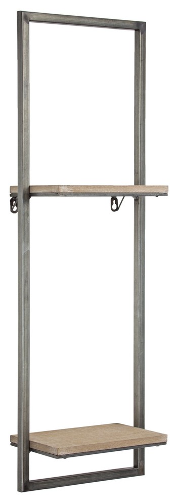 Rustic Hanging Two Shelves Rack - Industrial - Bathroom Shelves - by ...