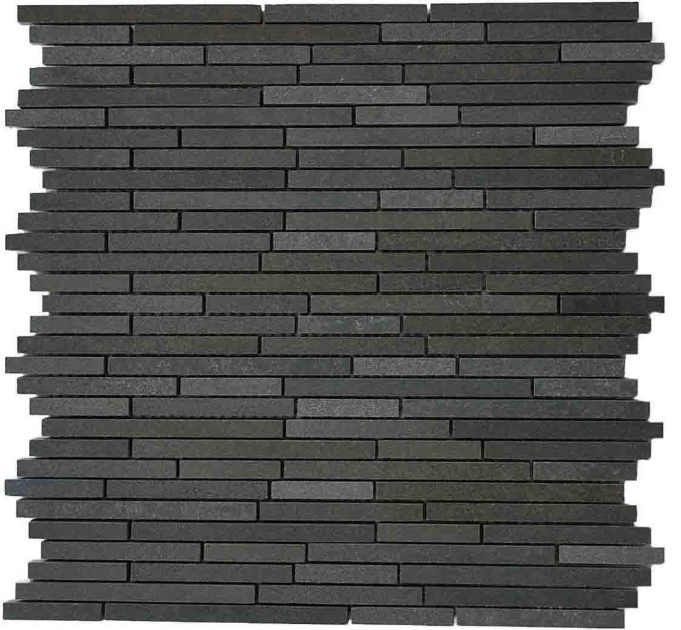 Random Stack Basalt Mosaic Tile - Contemporary - Mosaic Tile - by ...
