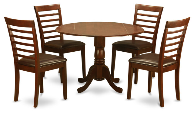 3 Pc Small Kitchen Table And Chairs Set -Round Kitchen Table And 2 ...