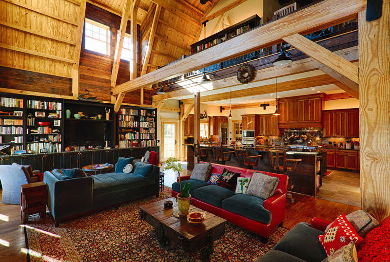 Combination Gambrel Barn Home - Craftsman - Family Room - Other - by ...