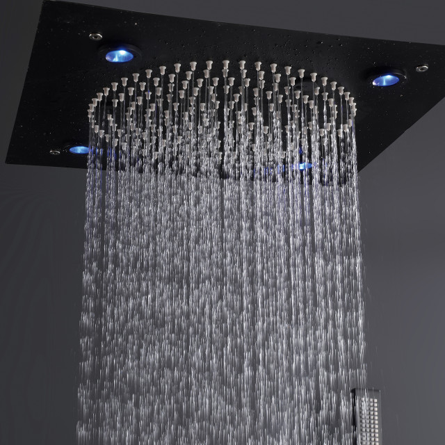 Complete Shower System with Rough-in Valve - Contemporary - Showerheads ...