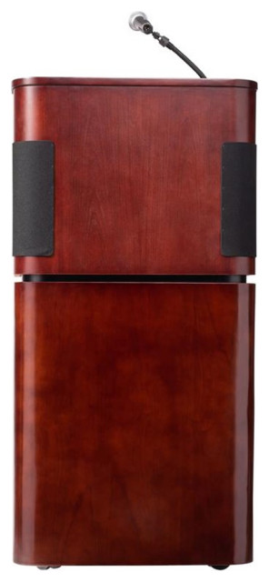 Oklahoma Sound Veneer Series Wood Combo Sound Lectern in Mahogany ...