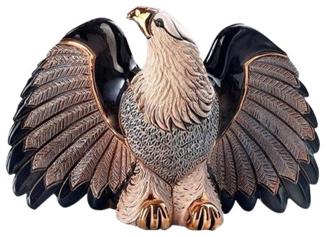 Bald Eagle Ceramic Sculpture - Rustic - Sculptures - by Wildlife ...