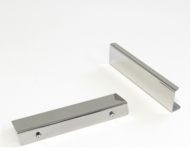 RCH Modern Stainless Steel Finger Edge Pull, Various Finishes (5 Pack ...