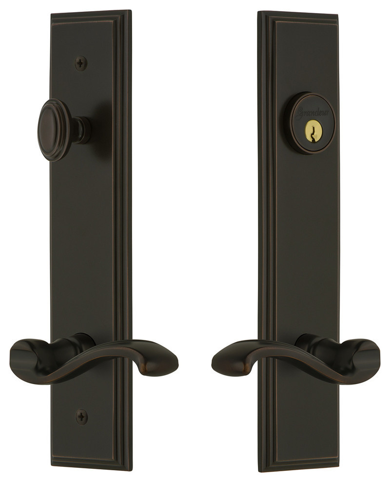 Carre' Tall Plate Complete Entry Set, Portofino Lever, Left-Handed ...