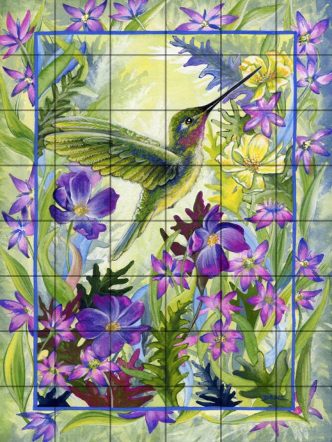 Tile Mural Kitchen Backsplash - Wild Nectar-DF - by Denise Freeman, 25. ...