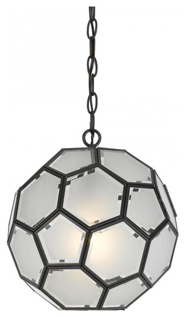 Glass Pablo Single Light 12" Wide Pendant with Frosted Glass Shade ...