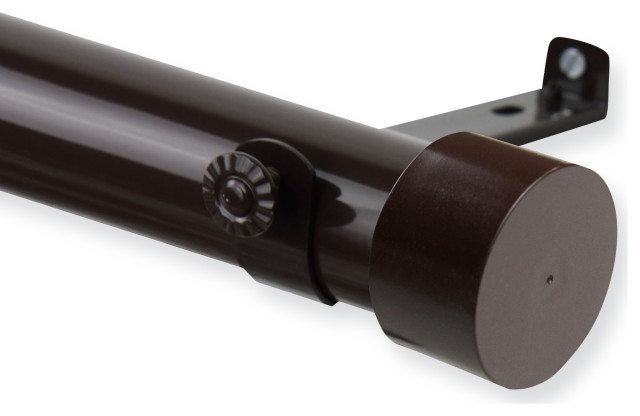 Collin 1.5" Custom Cut Length Curtain Rod, 156" - Transitional ...