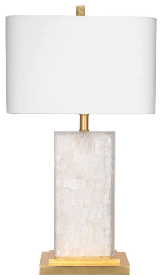 Lave White Stone Table Lamp - Transitional - Table Lamps - by Virgil ...