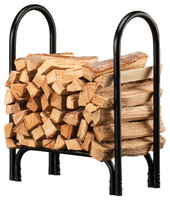 Hy-C SLRS Firewood Storage Log Rack, Small, Black - Transitional ...