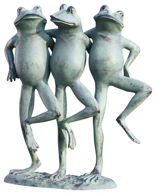 Dancing Frog Trio - Contemporary - Garden Statues And Yard Art - by SPI