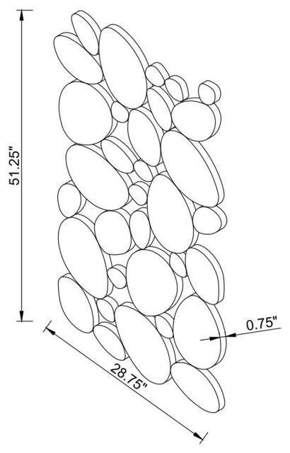 Topher Pebble-Shaped Decorative Mirror Silver - Contemporary - Wall ...