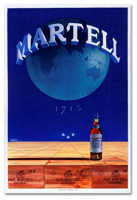 Vintage Apple Collection 'Martell' Canvas Art, 22"x32" - Midcentury ...
