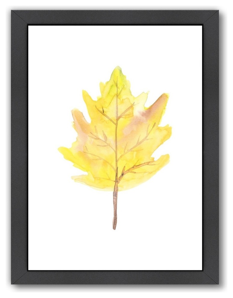 Yellow Leaf Print - Modern - Prints And Posters - by Americanflat | Houzz