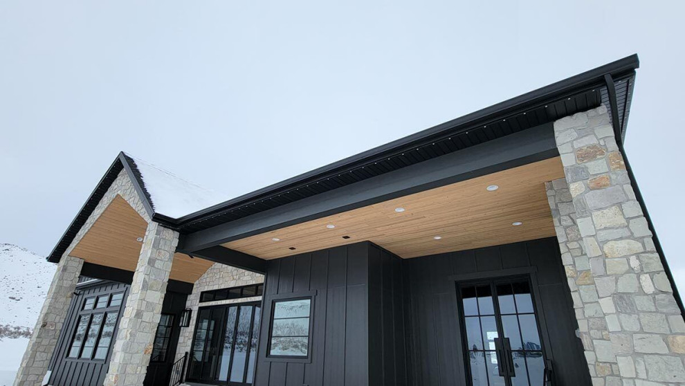 Siding Installation - James Hardie Board and Batten in Midnight Black ...