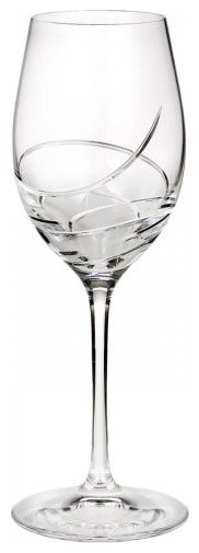 Waterford Ballet Ribbon Essence White Wine Glass, 14 oz - Contemporary ...