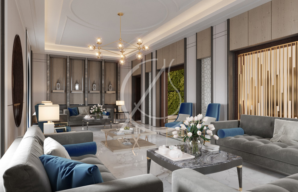 Modern Arabic Majlis Design - Modern - Living Room - Other | Houzz