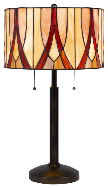 Painted Glass Tiffany Lamp - Victorian - Table Lamps - by Cal Lighting ...
