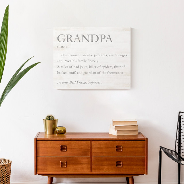 Grandpa Definition Recolor 20"x16" Canvas Wall Art, 16x20 ...