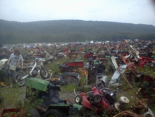 Lawnmower junkyard