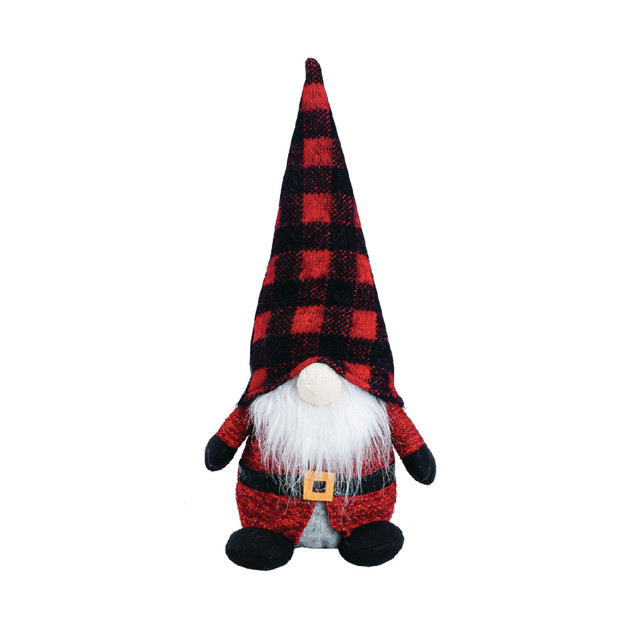 19" Buffalo Plaid Gnome - Holiday Accents And Figurines - by Santa's ...