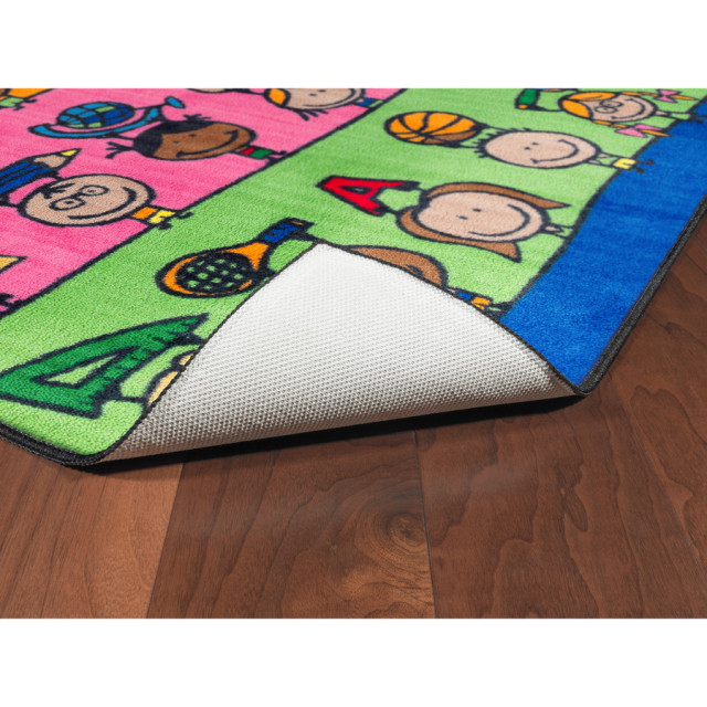 Flagship Carpets CE190-16W 5'x3' Fun At School Educational Rug ...