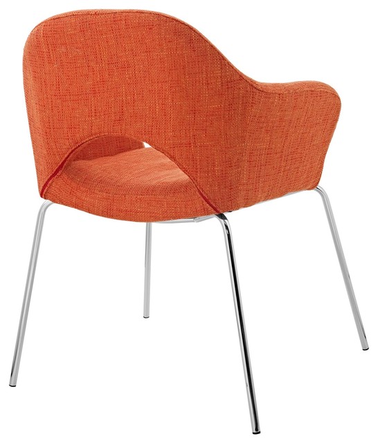 Modern Contemporary Urban Design Kitchen Room Dining Chair, Orange ...