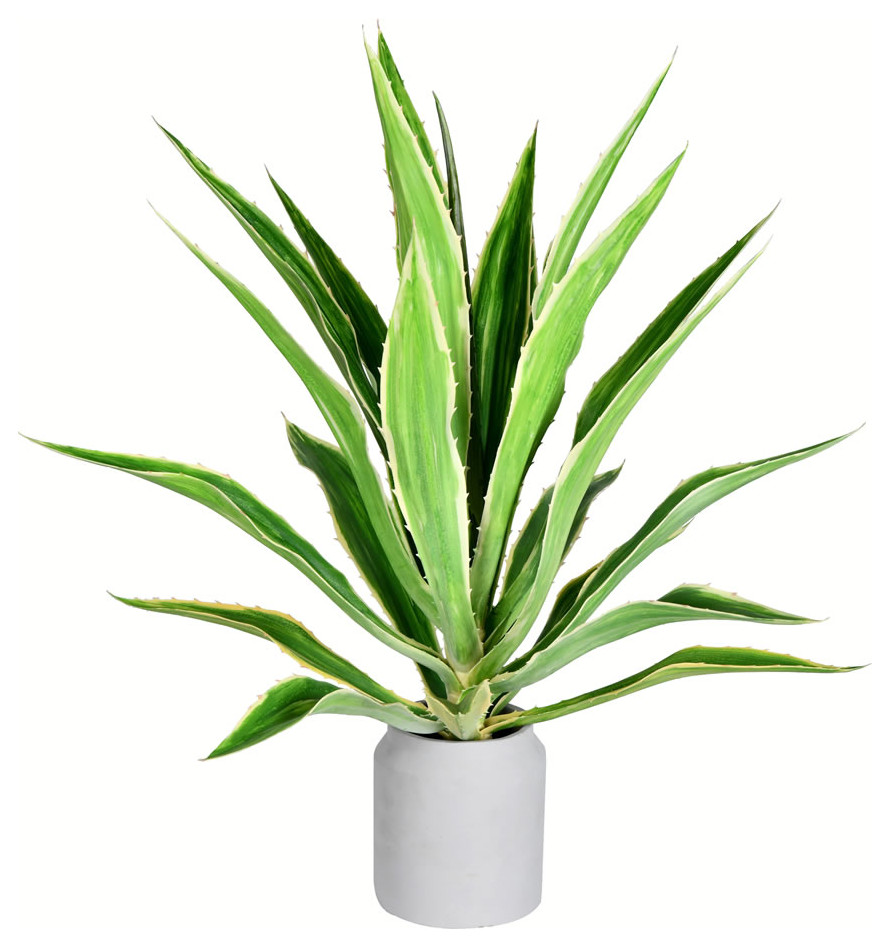Vickerman 34" Potted Yucca Plant - Contemporary - Artificial Plants And ...