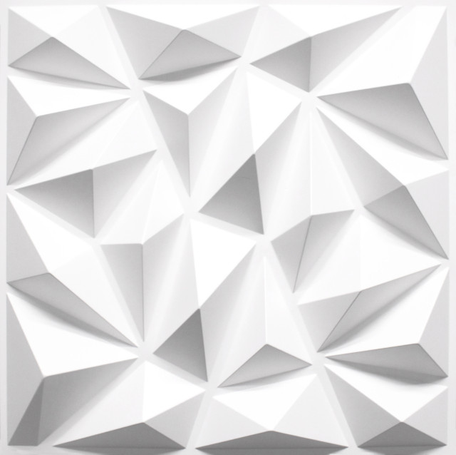 White Diamond 3D Wall Panels - Modern - Wall Panels - by Dundee Deco ...