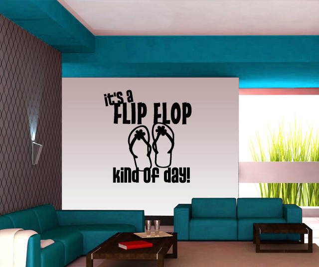 It's a Flip Flop Vinyl Wall Decal hd124, 60 in. - Contemporary - Wall ...