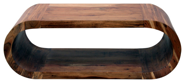 Infinity Cocktail Table, Natural Wood - Transitional - Coffee Tables ...