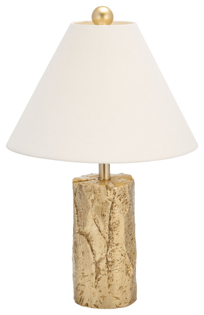 Resin 21" Textured Table Lamp, Gold - Contemporary - Table Lamps - by ...