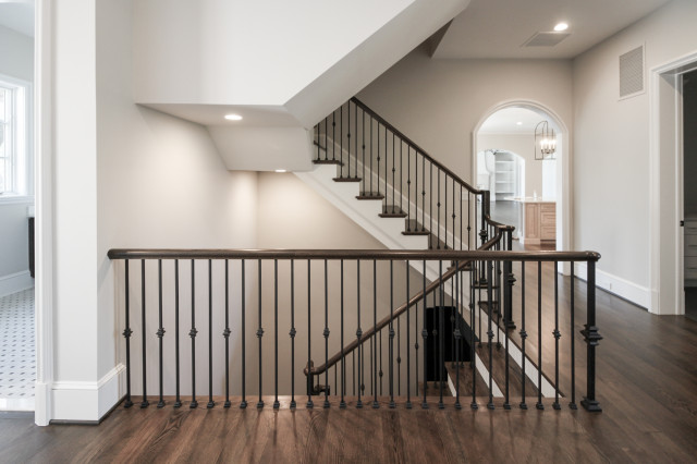 86_ Gorgeous Floating Curved Staircase, McLean VA 22066 - Traditional ...