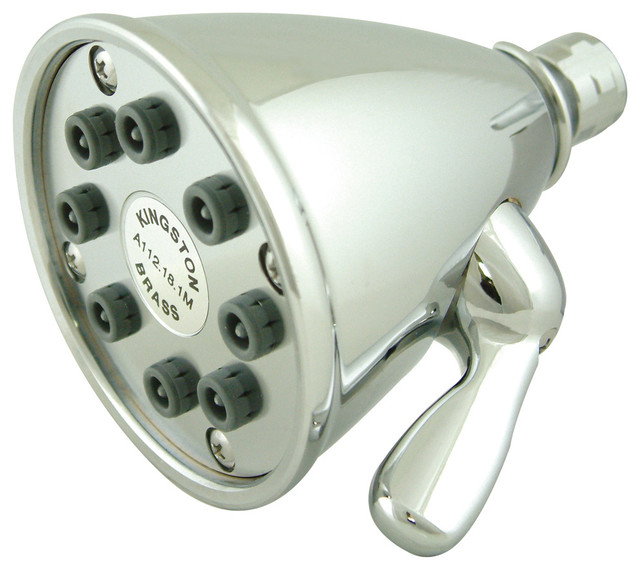 Victorian 3-3/4" Octagon Shower Head - Transitional - Showerheads And ...