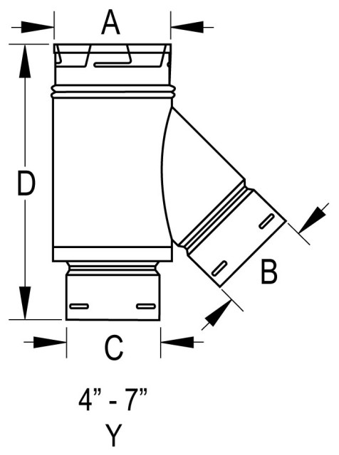 DuraVent 6GVY35 3" Inner Diameter - Type B Round Gas Vent Pipe, 6.63 ...