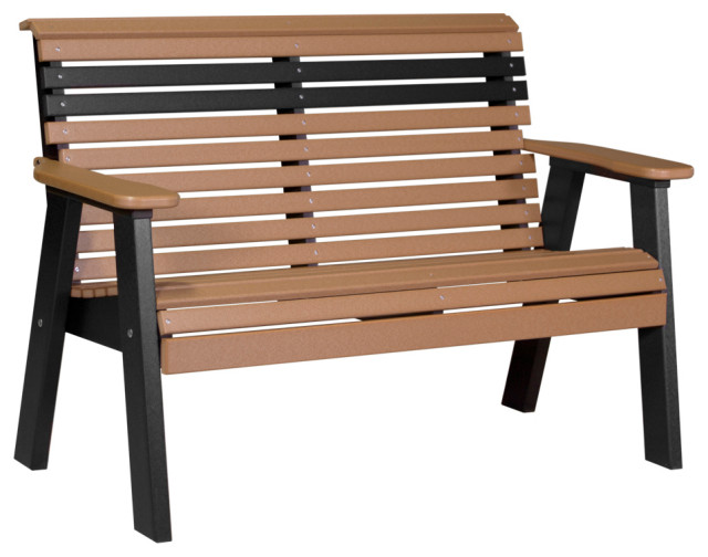 Poly Plain Bench, 4 Foot - Transitional - Outdoor Benches - by ...
